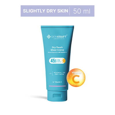 Buy Dry-Touch Sheer Creme Broad Spectrum SPF 45 Sunblock - SkinKraft